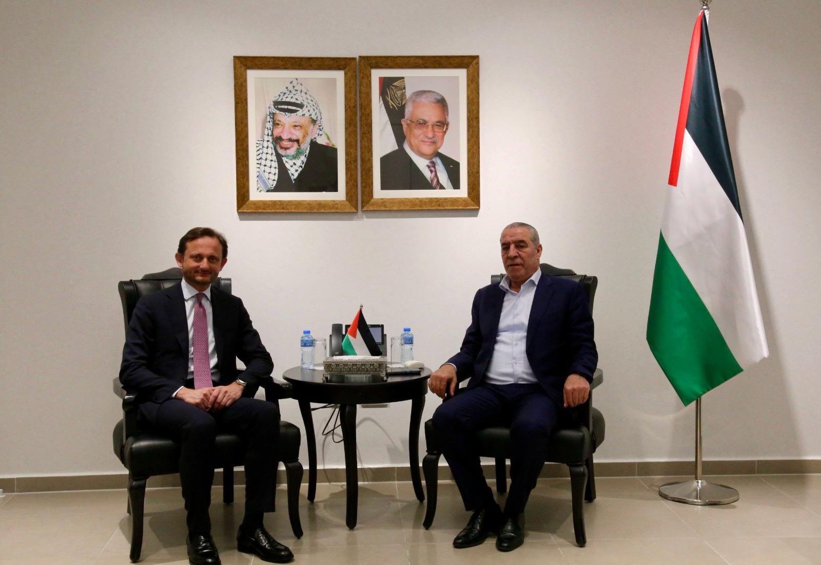 Al-Sheikh received the Italian Consul General in Jerusalem - VP Hussein ...